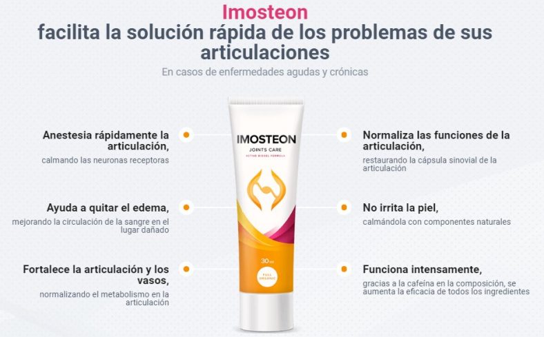 Imosteon: el rápido alivio para el dolor en las articulaciones ...
