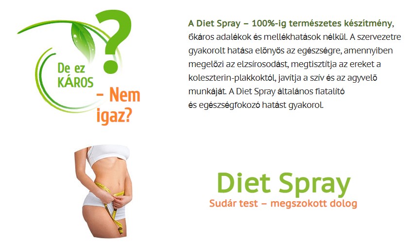 Diet Spray: búcsút a túlsúlytól Hol lehet vásárolni? Ár? Orvosi ...