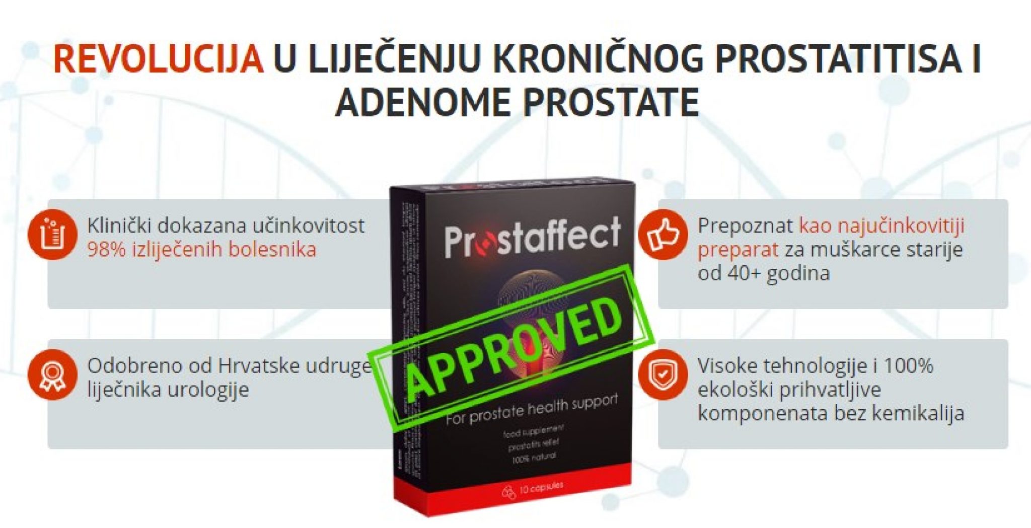 Prostaffect: olakšanje za kronični prostatitis Gdje kupiti? Cijena ...