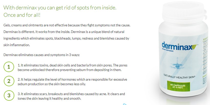 Derminax: your skin will stop having spots or imperfections Where to ...