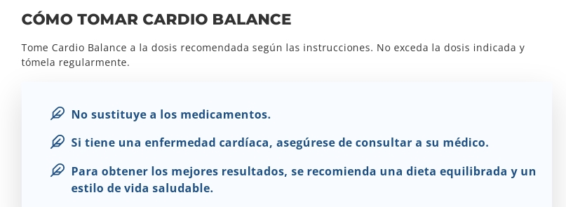 CardioBalance cápsulas para la presión arterial, precio en farmacias ...