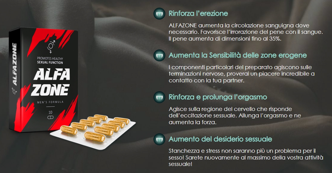 Capsule di Alfazone per la funzione sessuale – prezzo in farmacia ...