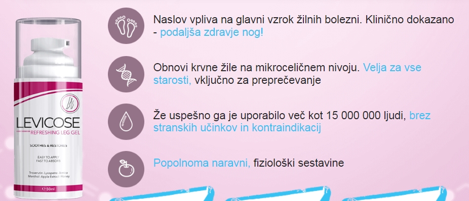 ᐉ LEVICOSE v lekarni - [50% popust] Cena - Prava zdravniška mnenja ...