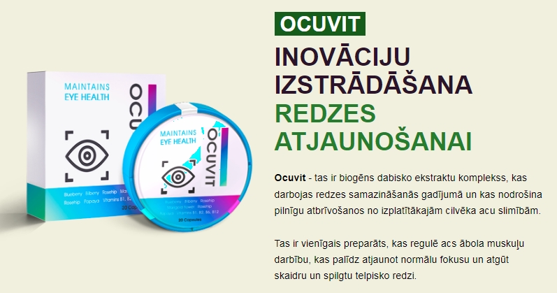 ᐉ OCUVIT - aptiekas cena, atsauksmes, kā lietot, efekts, forums, sastāvs